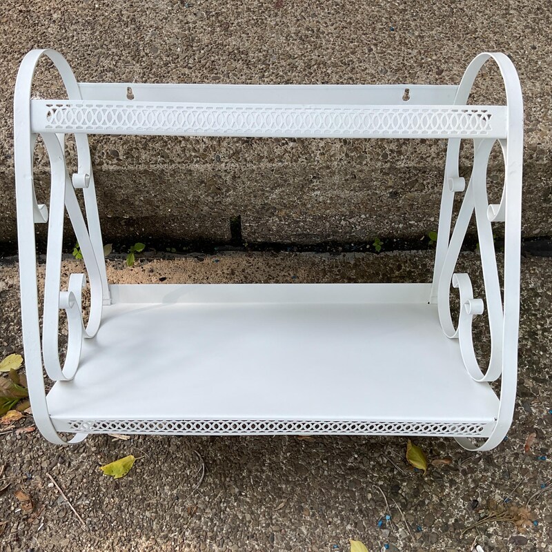 Vintage Metal Shelf - Etsy