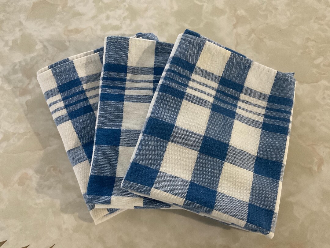 Cannon Blue Check Tea Towels Kitchen Towels Blue and White Kitchen ...
