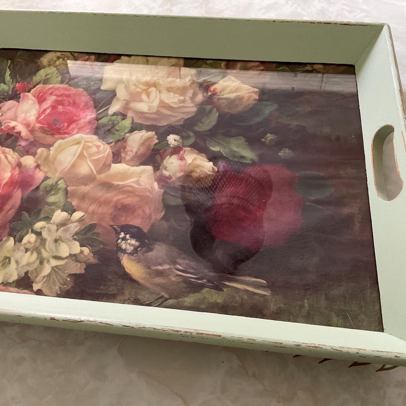 Distressed Wood Tray - Etsy