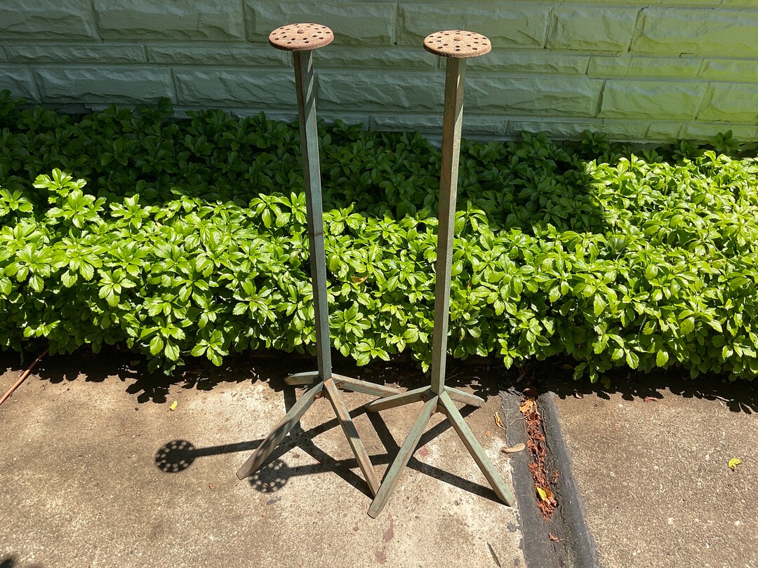 Wood Collapsible Folding Round Drying Rack Stands Pair / Frames Only ...