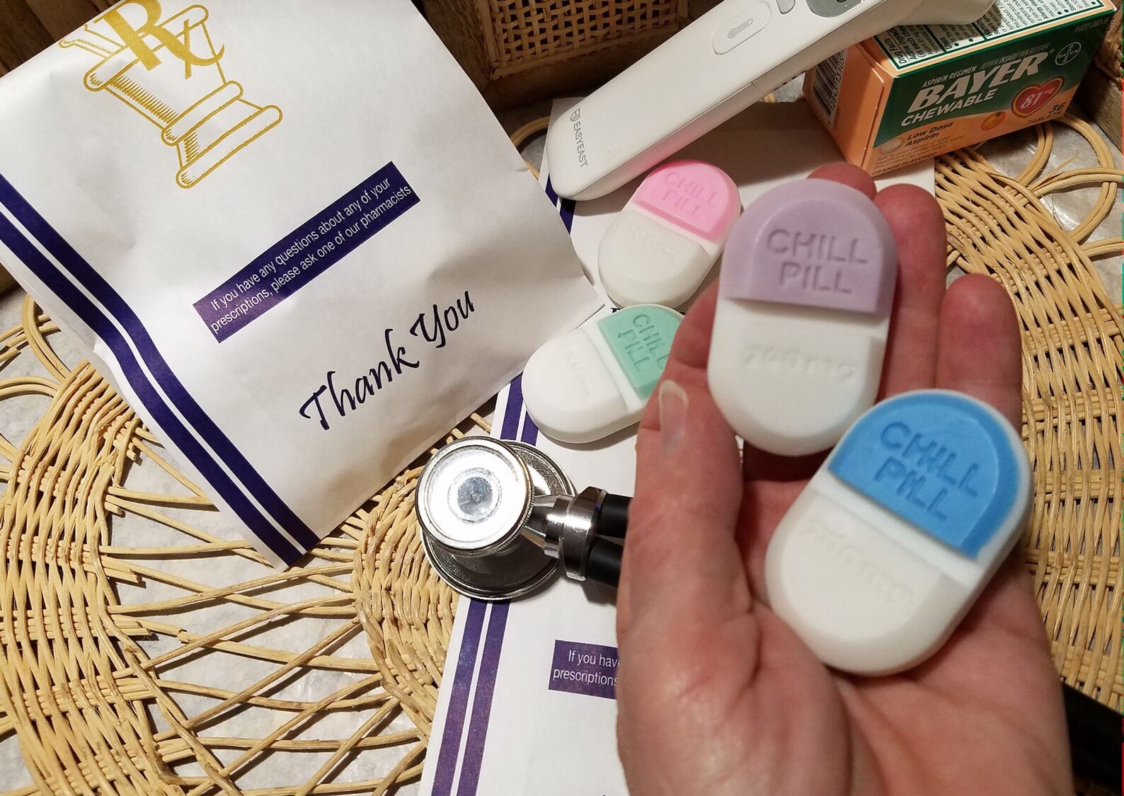 Chill Pill Soap Novelty Set of Four With RX Bag Great Party - Etsy