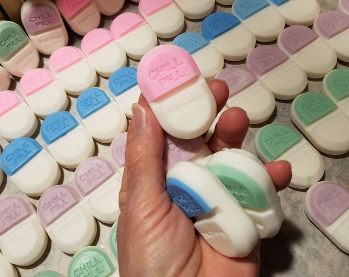 Set of 100 Chill Pill Soaps - Individually Wrapped - Party Favor ...