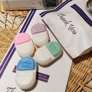 Chill Pill Soap Novelty Set of Four With RX Bag, Great Party Favors ...