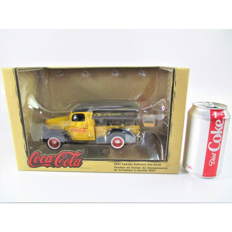 Ertl Coca Cola Diecast 1947 Canopy Delivery Van Coin Bank - Etsy