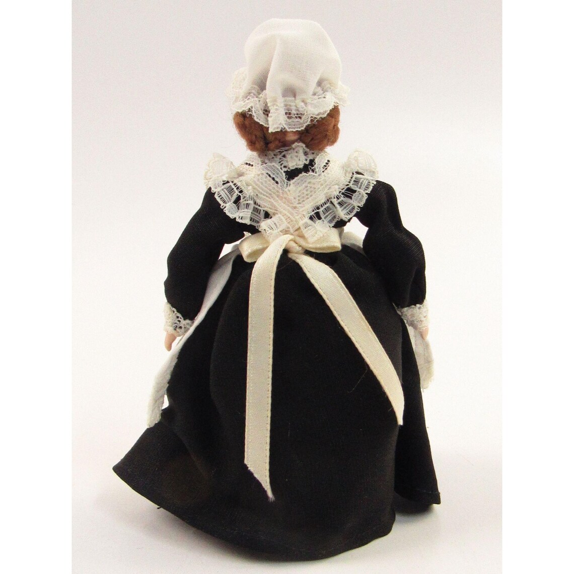 Miniature Porcelain Maid in Black & White Uniform Dollhouse - Etsy