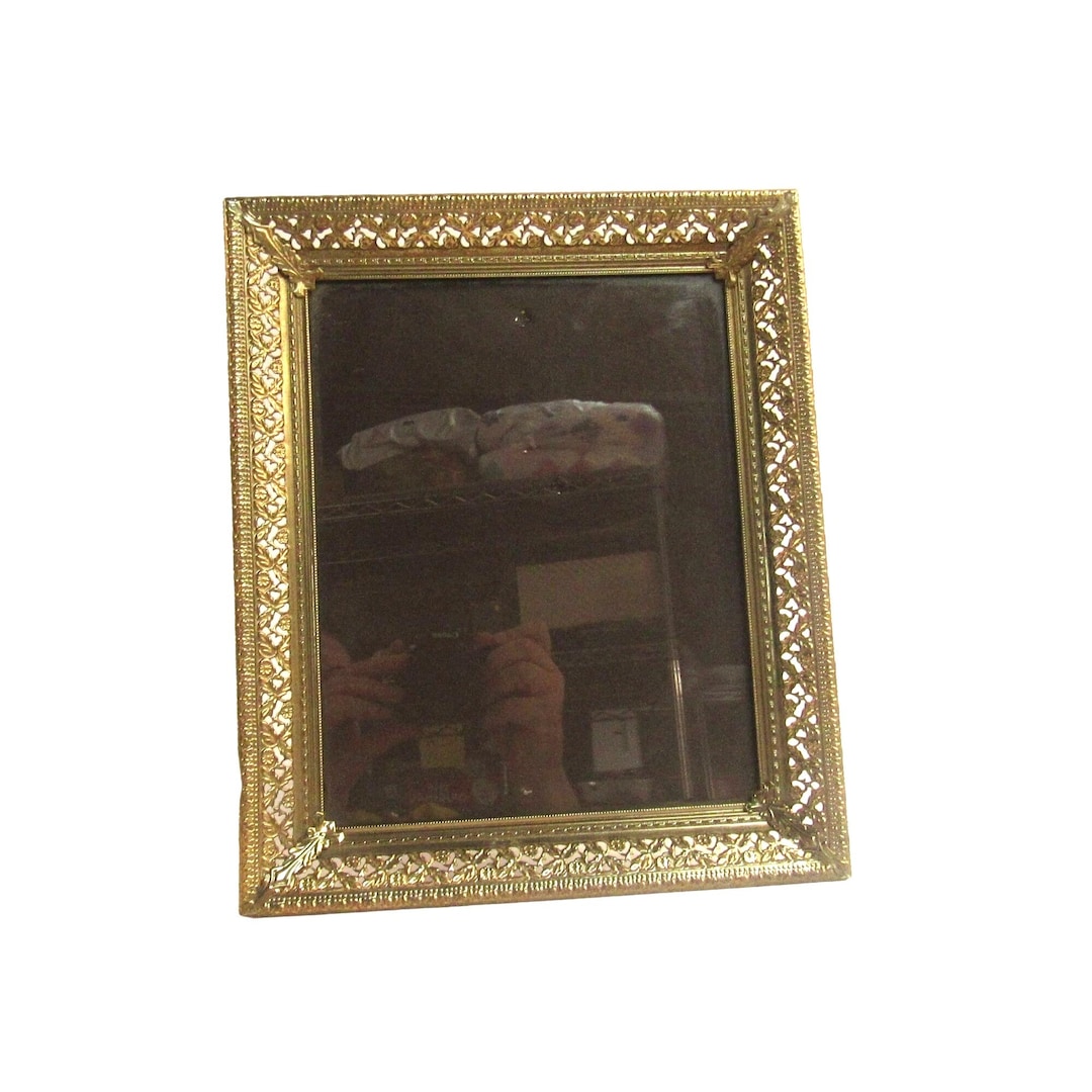 Vintage Ornate Metal Floral Filigree Picture Frame M056 - Etsy