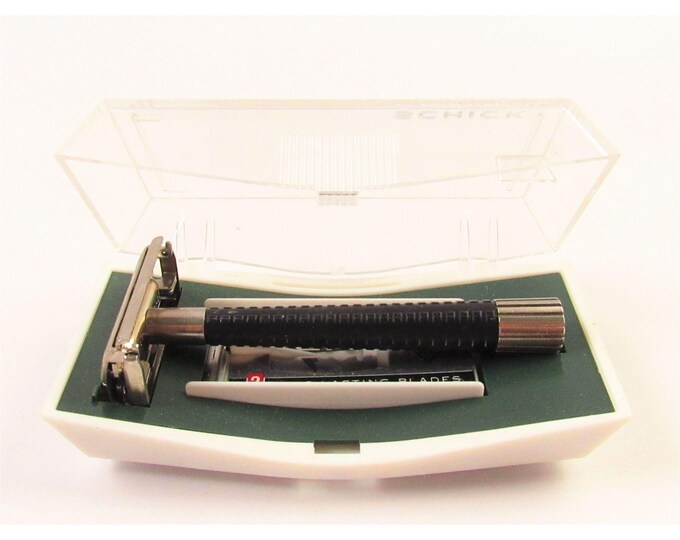 1965 Schick Double Edge Krona Safety Razor in Box With Extra Blades ...