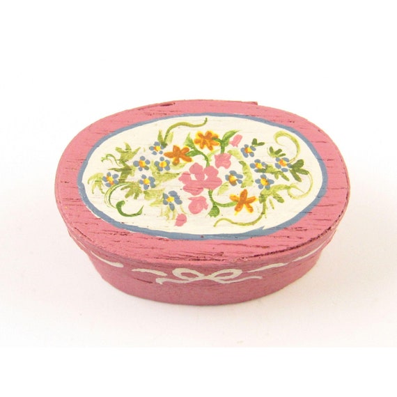 Miniature Artisan Painted Shaker Style Box by Ward for - Etsy