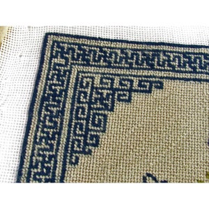 Artisan Crafted Petit Point Needlepoint Rug 12 X 8.75 for Dollhouse ...