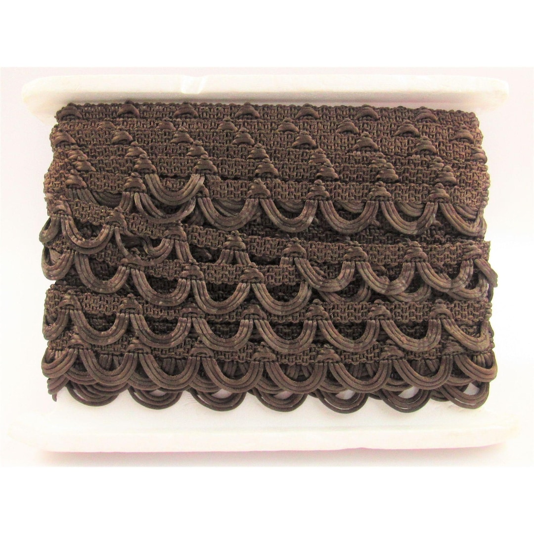 Conso Trimmings Decorative Textile Trim Chocolate Brown 1.25" X 8 Yds ...