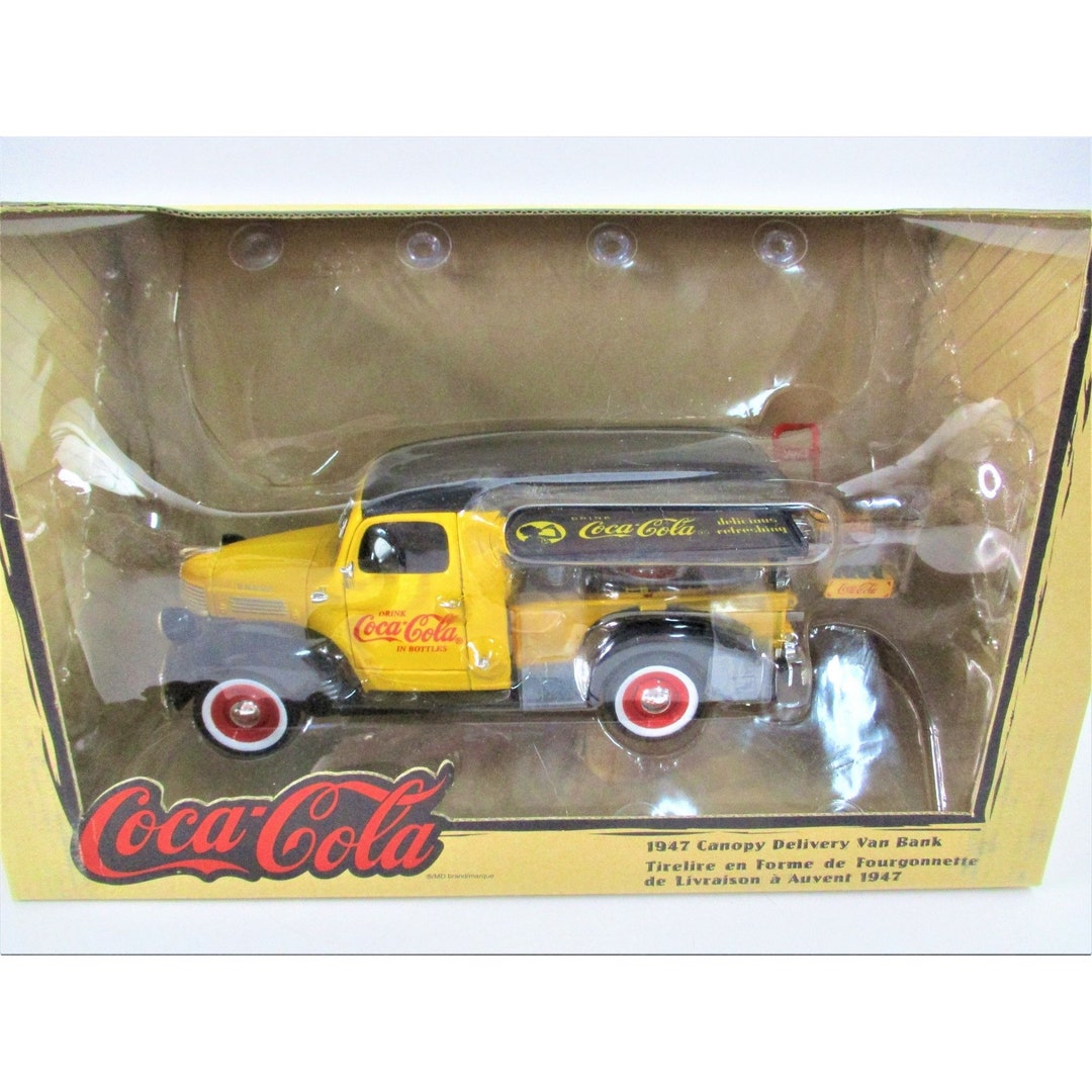 Ertl Coca Cola Diecast 1947 Canopy Delivery Van Coin Bank TB1625 - Etsy