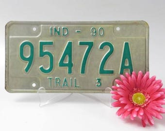 1992 Indiana Trailer License Plate Craft Supply Wall Decor | Etsy