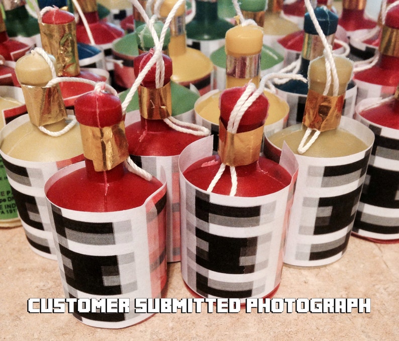 Miner A Minecraft Inspired Printable Birthday Party Candy Wrapper Favor ...