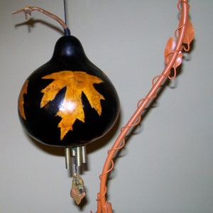 Fall Leaves Wind Chime Gourd - Etsy