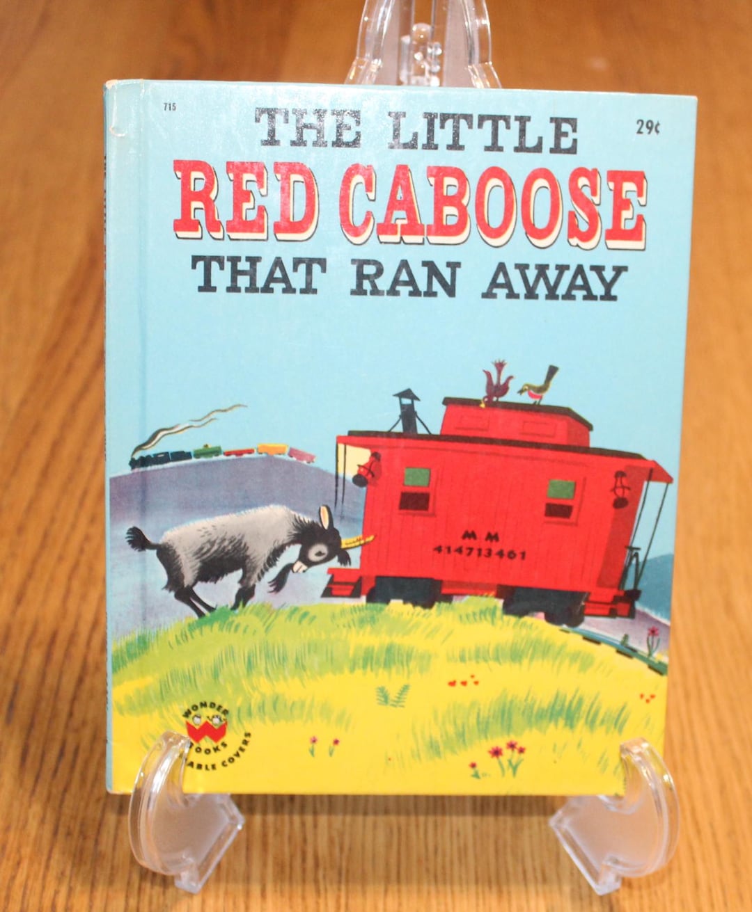 The Little Red Caboose That Ran Away Wonder Books 1952 - Etsy
