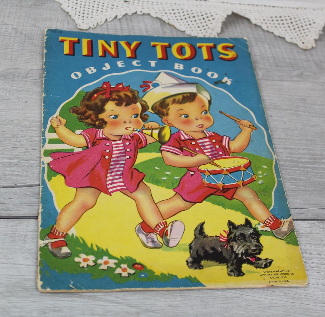 Vintage Children's Book Tiny Tots Object Book A Learning Sight Words ...