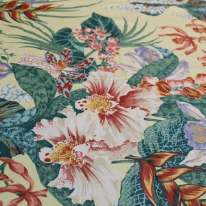 Vintage Tropical Fabric Floral Mustique 7861 Scalamandre Exclusive ...