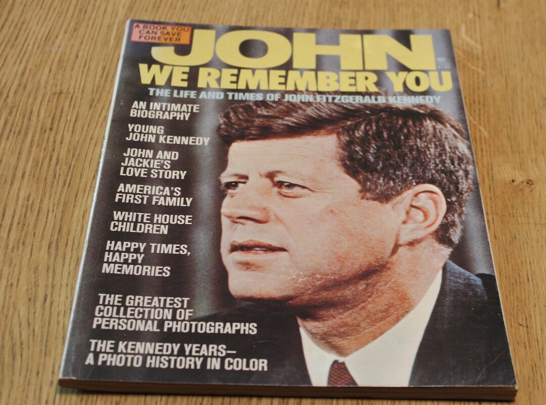 John F Kennedy Magazine 1974 "john We Remember You" - Etsy