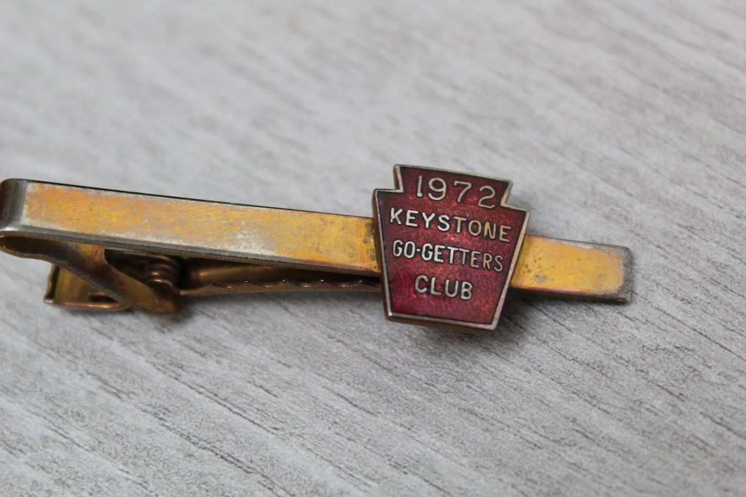 Vintage Men's Tie Clip 1972 Keystone Go-getters Club Tie Clip Red ...