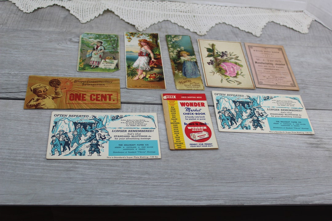 Advertising Antique Business Pamphlets Cards 1892-1920's Lot of 9 - Etsy