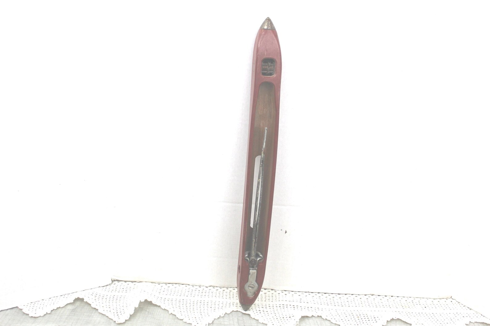 Antique Tool Shuttle for Weaving Wood Brass Ends Loom - Etsy