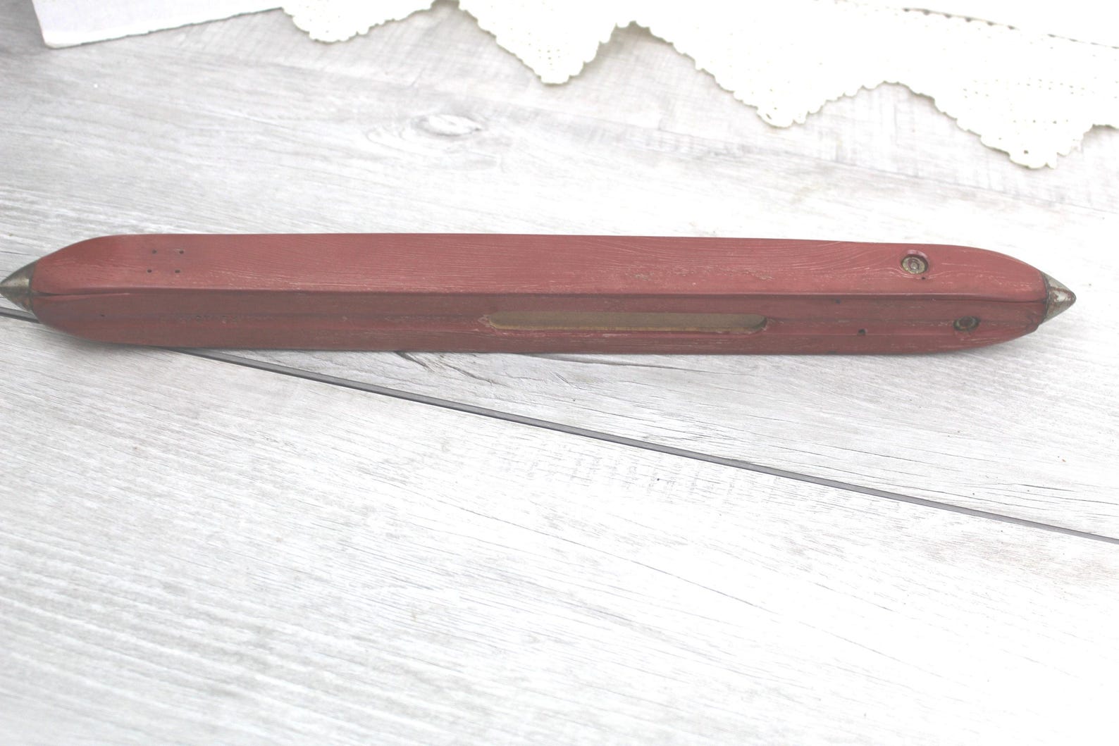 Antique Tool Shuttle for Weaving Wood Brass Ends Loom - Etsy