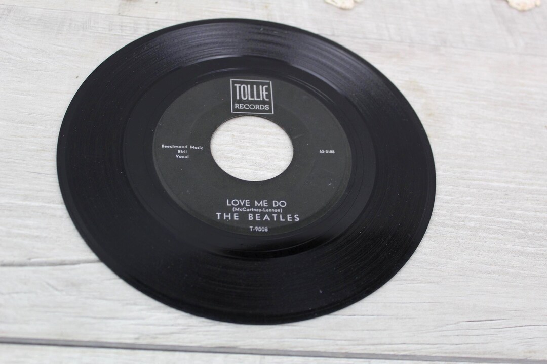 The Beatles Tollie 45 Record Rare Black Label T-9008 Tested - Etsy