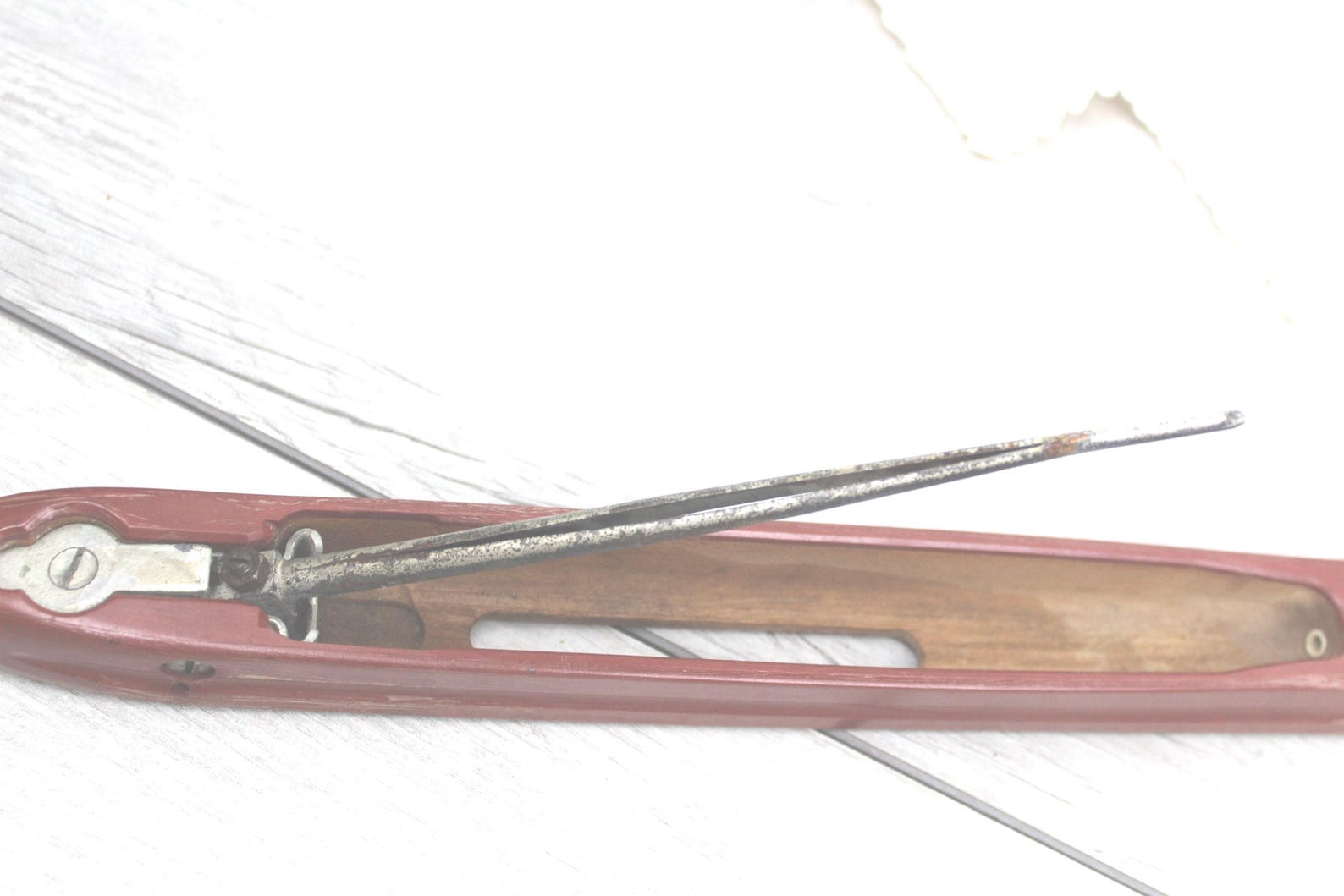 Antique Tool Shuttle for Weaving Wood Brass Ends Loom - Etsy