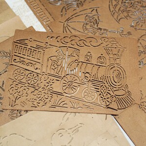 Antique Children Tracing Stencils Milton Bradley Early 1900's Litho Box - Etsy