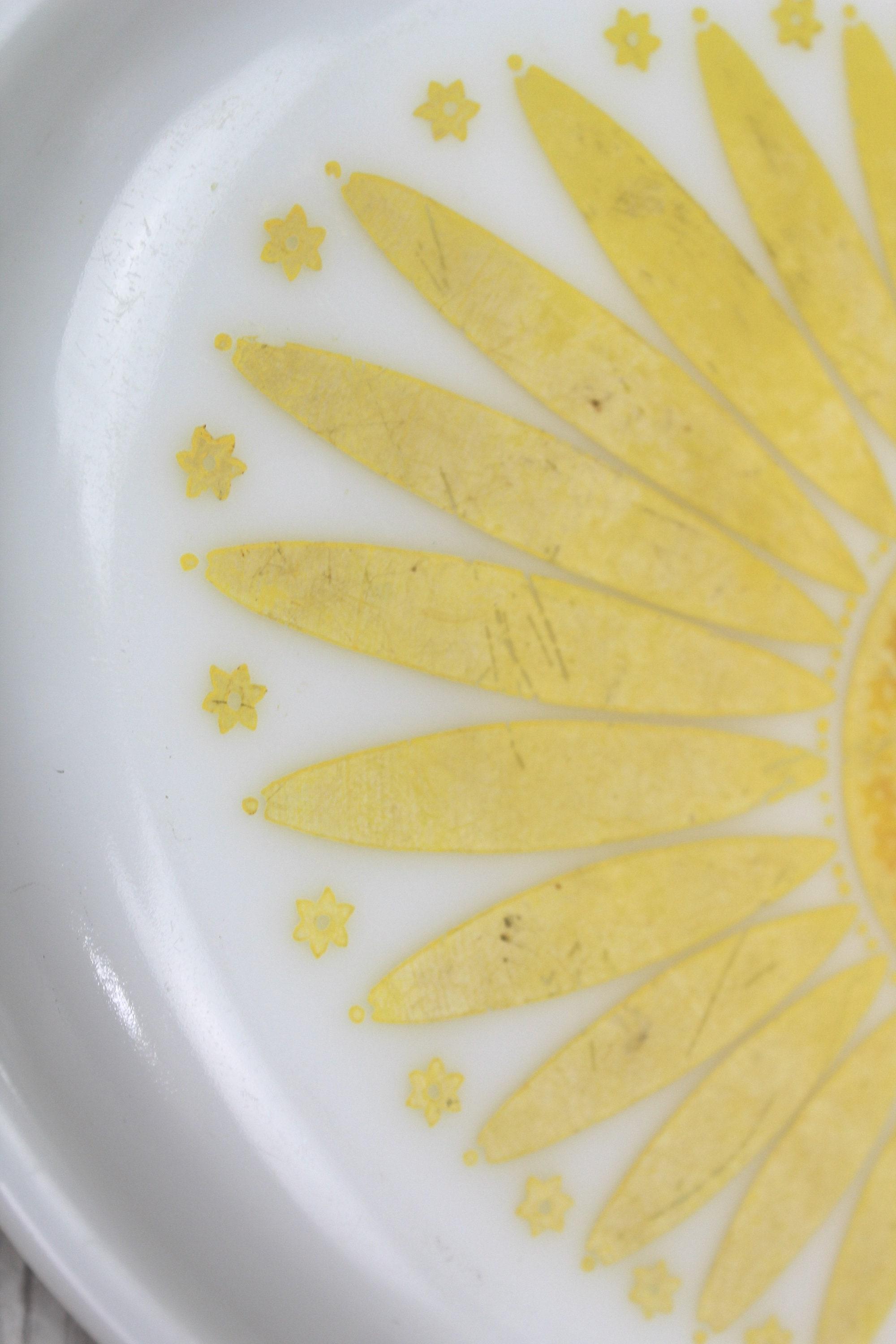Vintage Pyrex Lid Sunflower Pattern for Oval Casserole Lid Only - Etsy