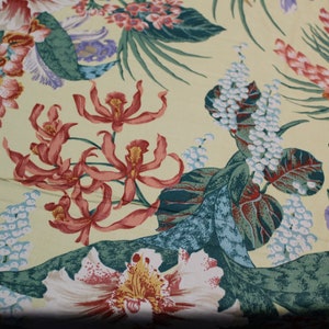 Vintage Tropical Fabric Floral Mustique 7861 Scalamandre Exclusive ...