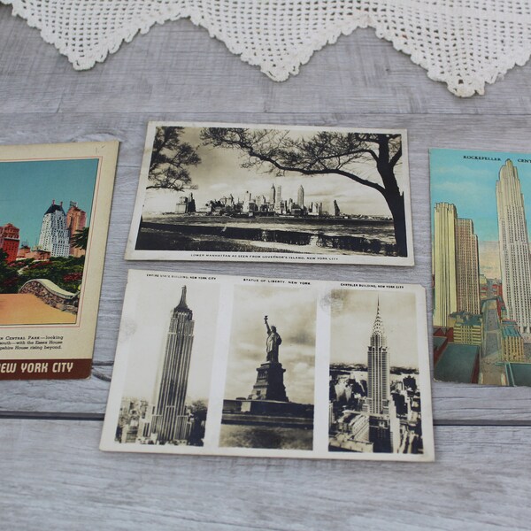 Statue of Liberty Postcards - Etsy