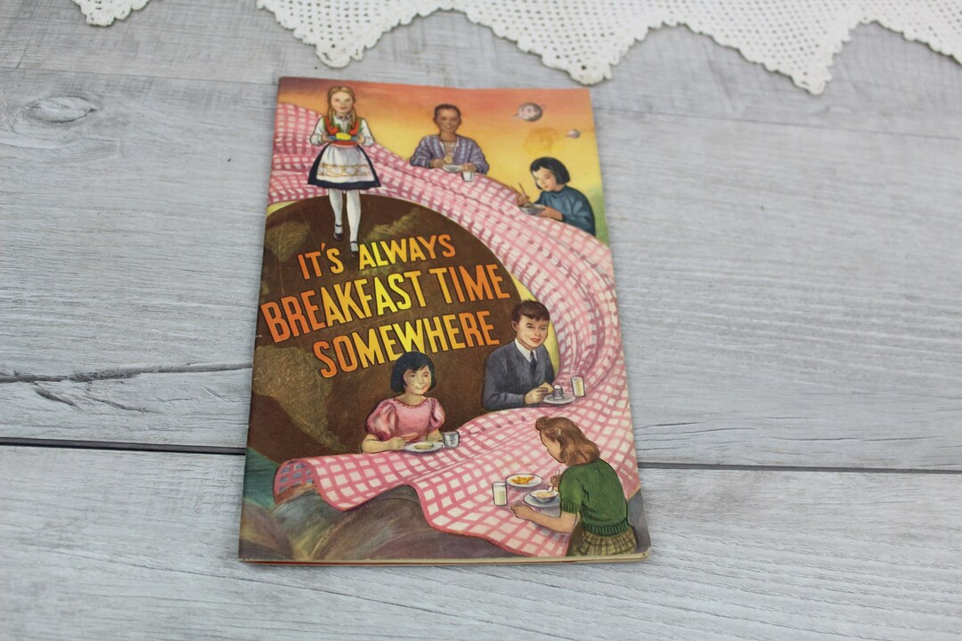 Dairy Food Promo Booklet 1958 Its Always Breakfast Time Somewhere ...