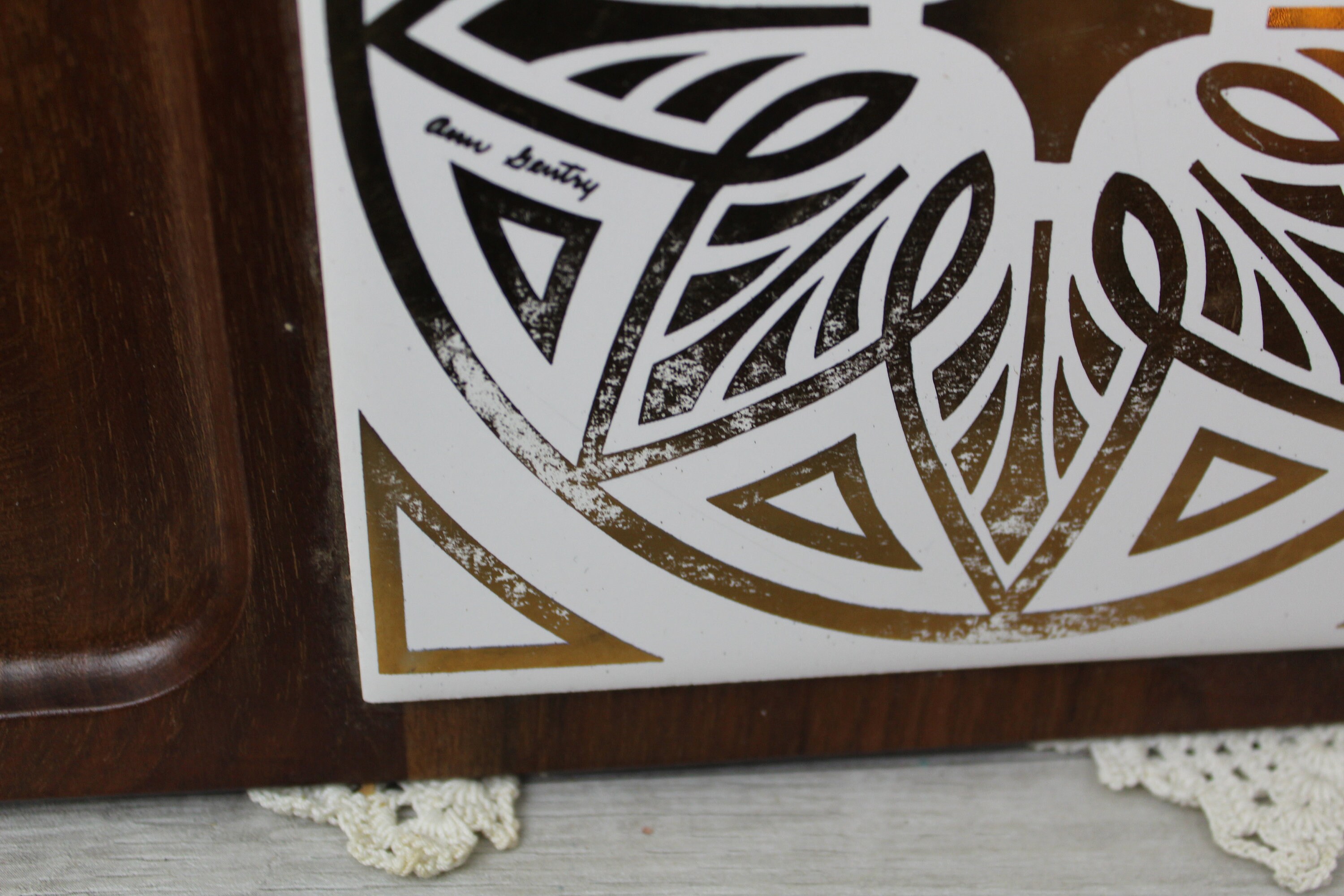 Vintage Charcuterie Walnut Wood Board Ann Gentry Cheeseboard - Etsy