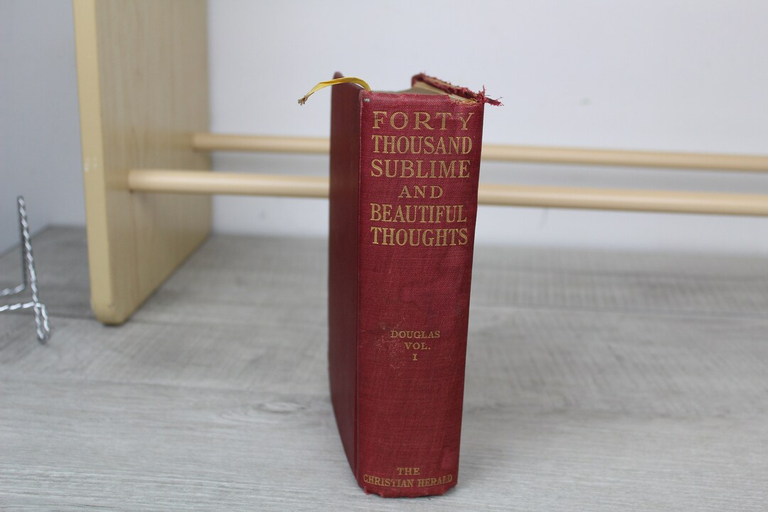 Antique Book Christian Forty Thousand Sublime & Beautiful Thoughts Vol ...