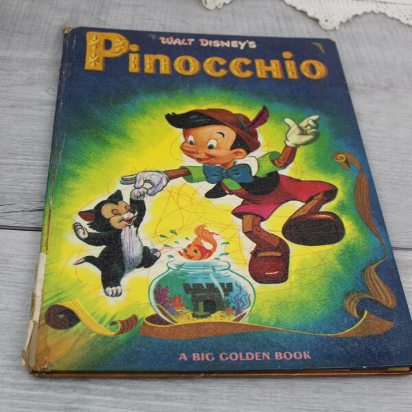 Pinocchio Golden Book - Etsy