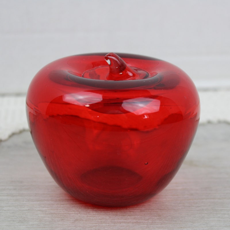 Vintage Glass Apples - Etsy