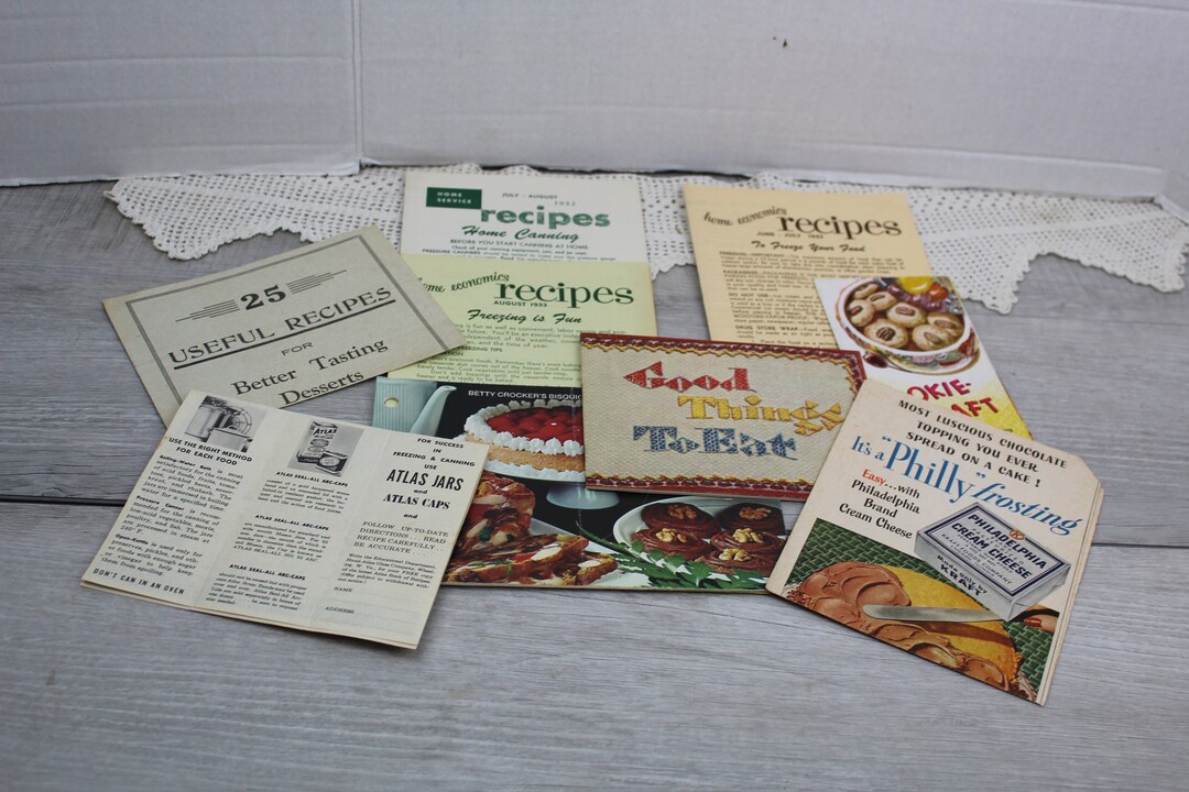 Mid Century Cooking Pamphlets Home Economics Canning Betty Crocker ...