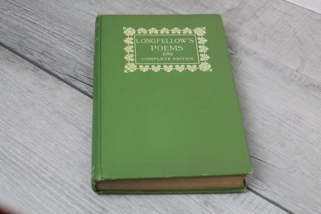 Antique Book Longfellow's Poems Complete Edition Henry Wadsworth ...