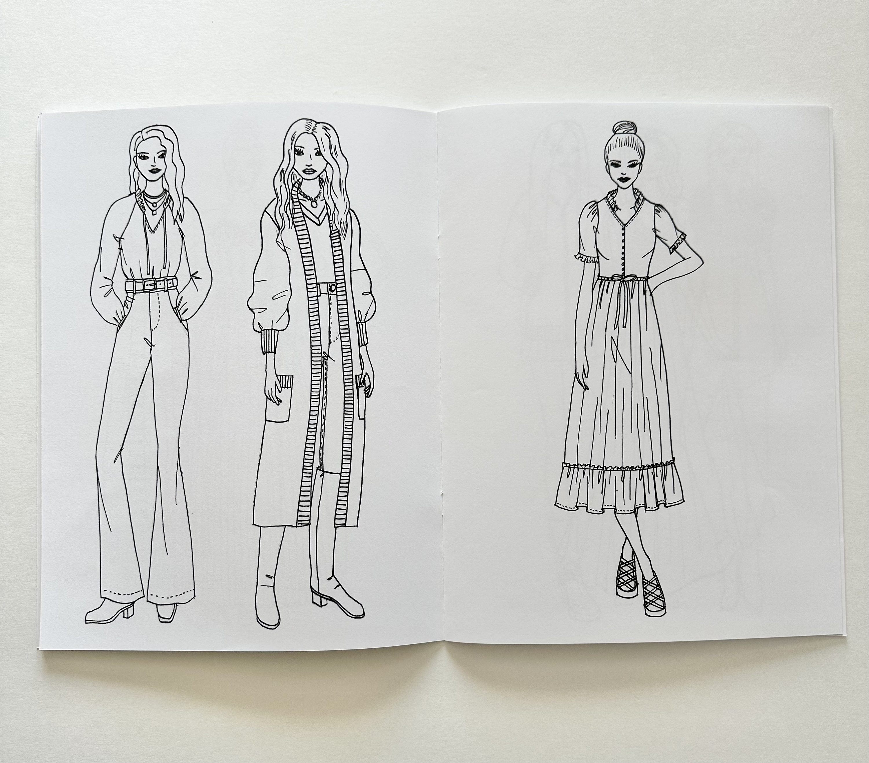 Fashion Illustration Coloring Book Vol. 1 - Etsy
