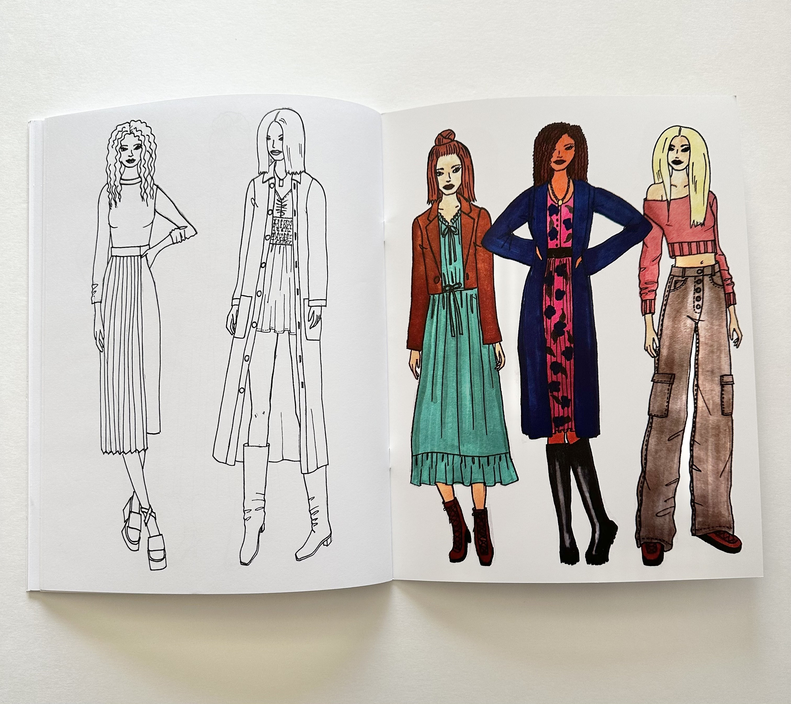 Fashion Illustration Coloring Book Vol. 1 - Etsy