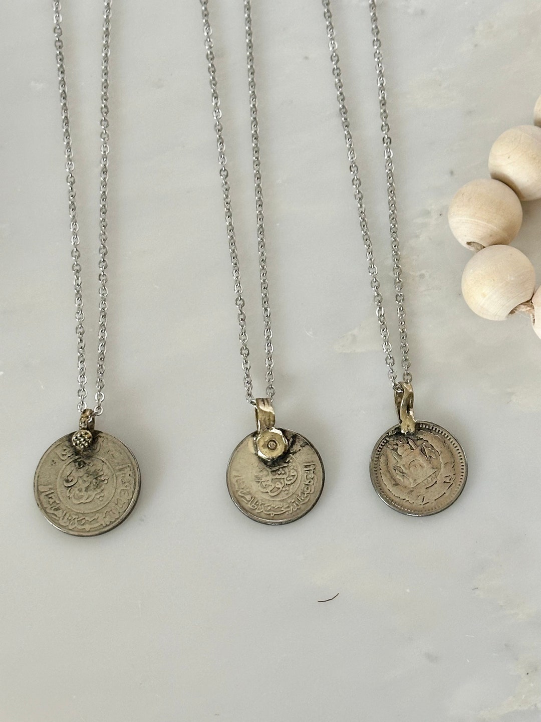 Antique Foreign Coin Necklace - Etsy