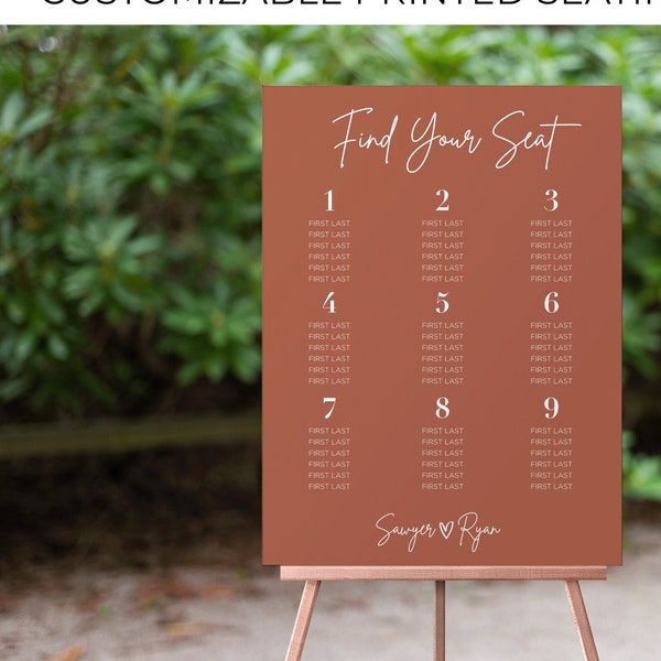 Seating Chart Wedding Foam Board - Etsy