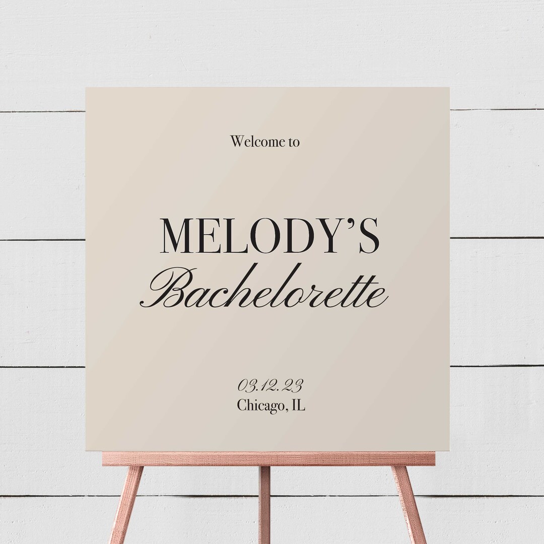 PRINTED Custom Bachelorette Sign | Square Board | 18x18 Inches - Etsy