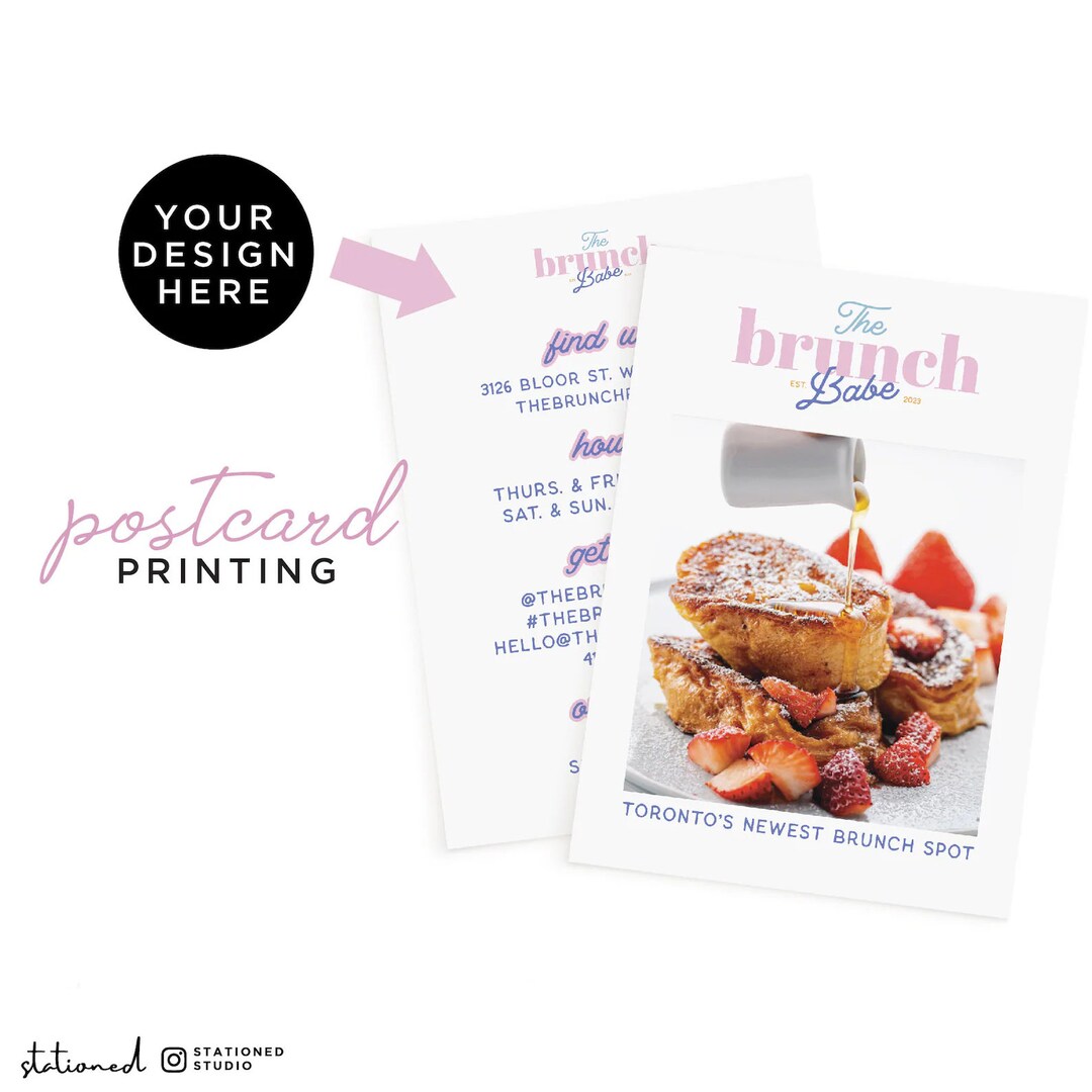 Postcard Printing Service | Double Sided 4x6 or 5x7 | Eco, Matte, Glossy Card Stock or Kraft ...
