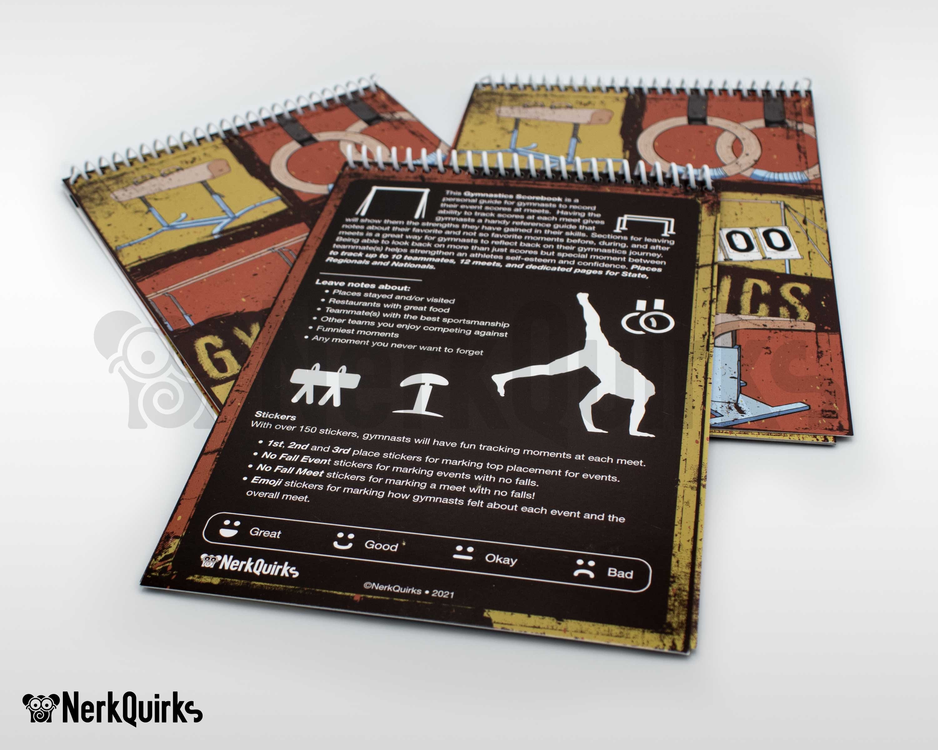 Boys Gymnastics Sticker Scorebook • Mens Equipment Design - Etsy