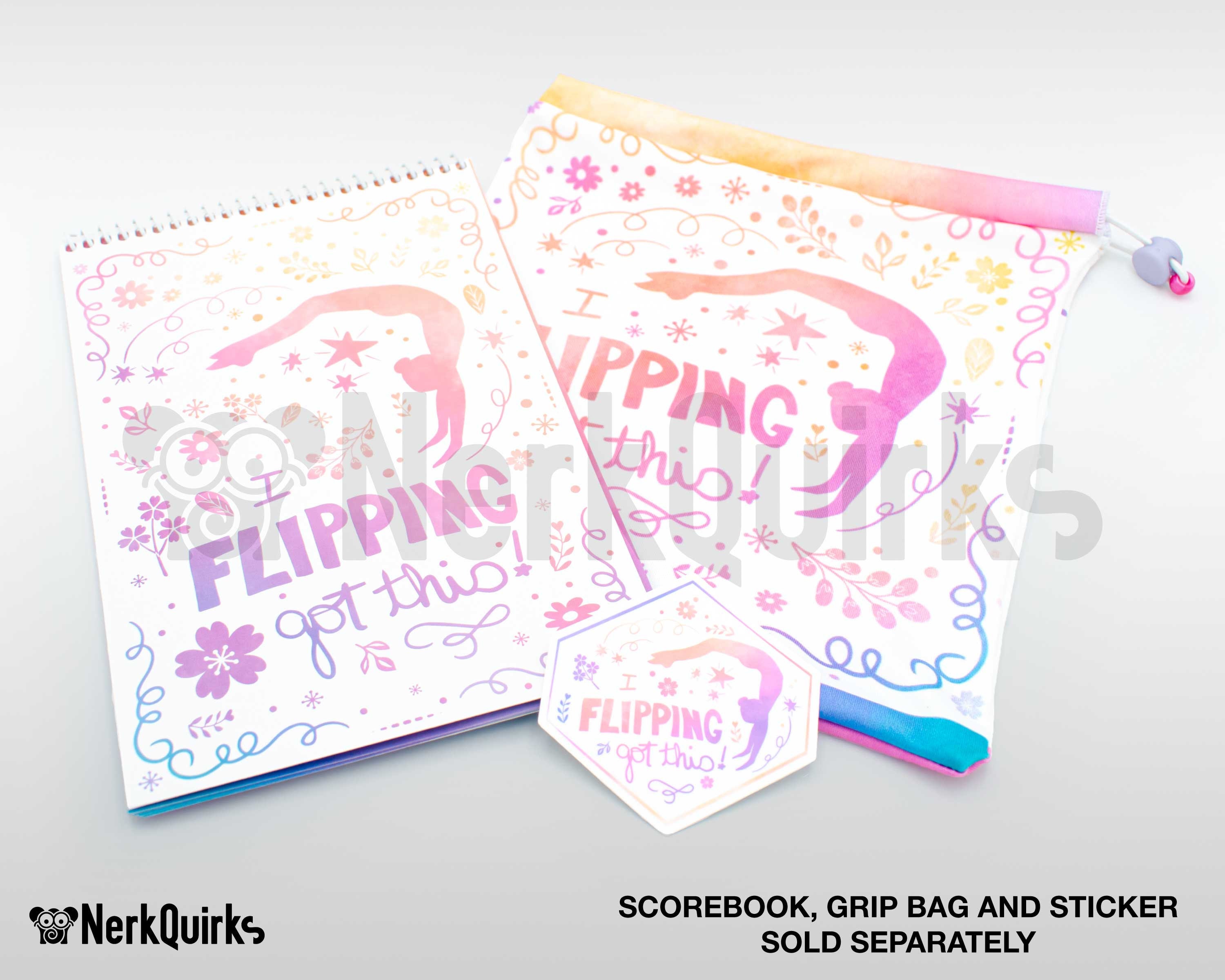 Girls Gymnastics Sticker Scorebook • I Flipping Got This - Etsy