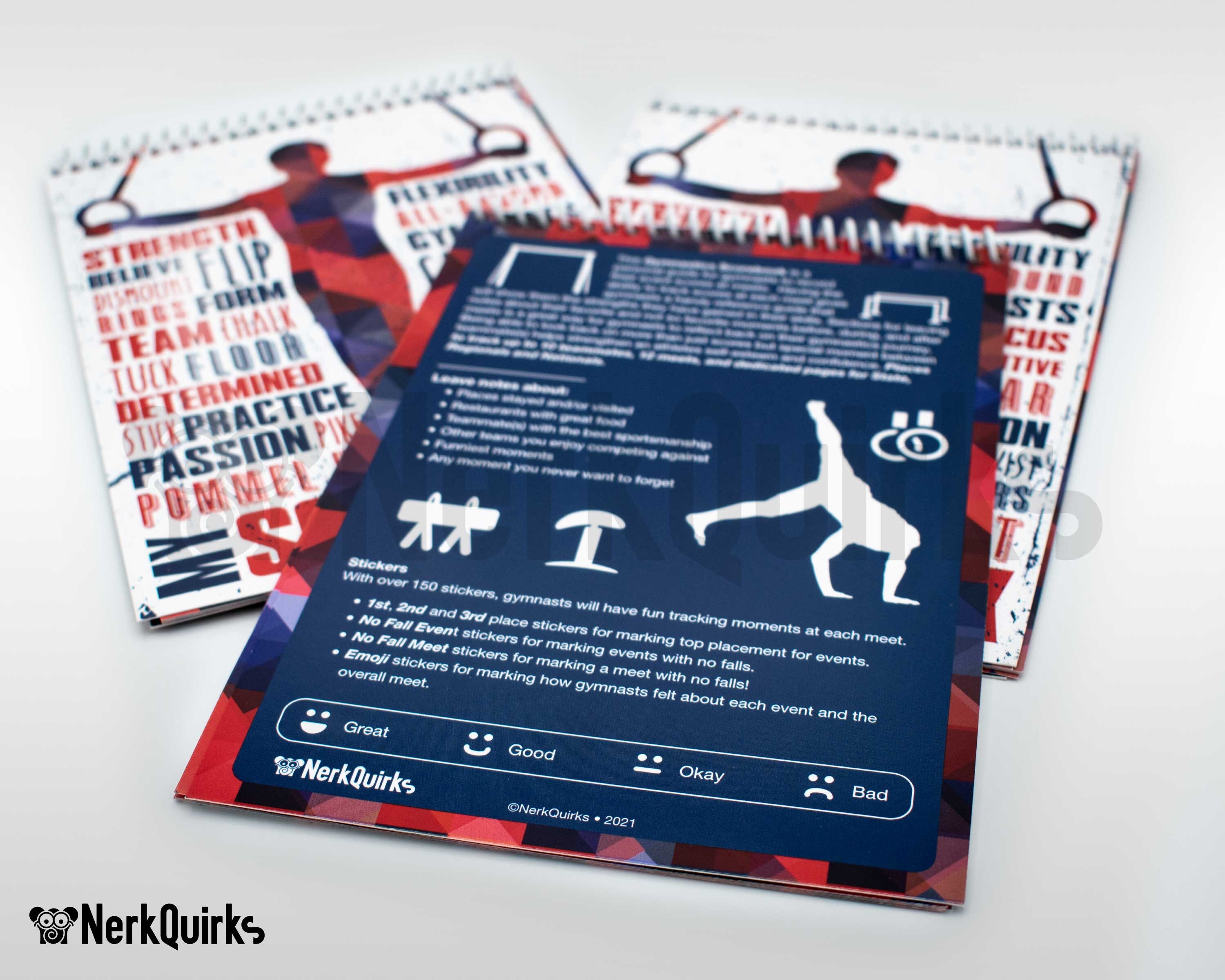 Boys Gymnastics Sticker Scorebook Gymnastics Terminology - Etsy