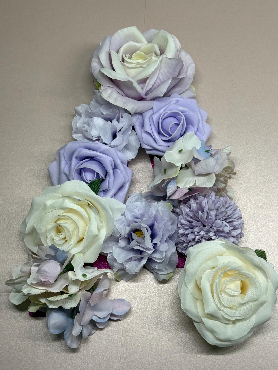 Flower Letter Sign Name Centerpiece Decor Wall Custom Name Letter Event ...