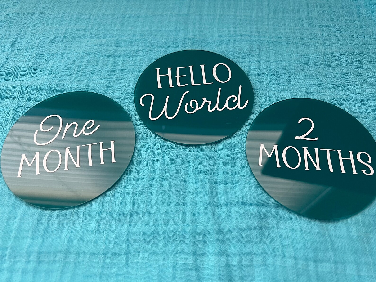 Acrylic Baby Milestones / Hello World Sign - Etsy